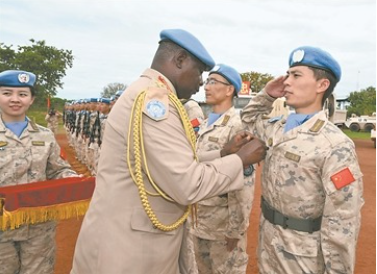 Chinese peacekeepers to South Sudan awarded UN peace medals - China Military