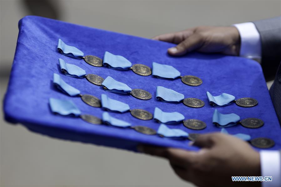 Two Chinese military officers awarded UN peacekeeping medal - China Military